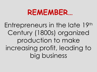 Sept. 18 Notes (Big Business) | PPT