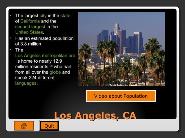 Big Cities Ppt For Ed 205 | PPT