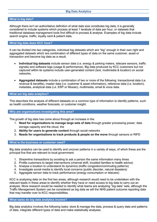 Big Data Analytics | PDF