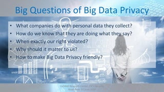 Big Data & Privacy | PDF