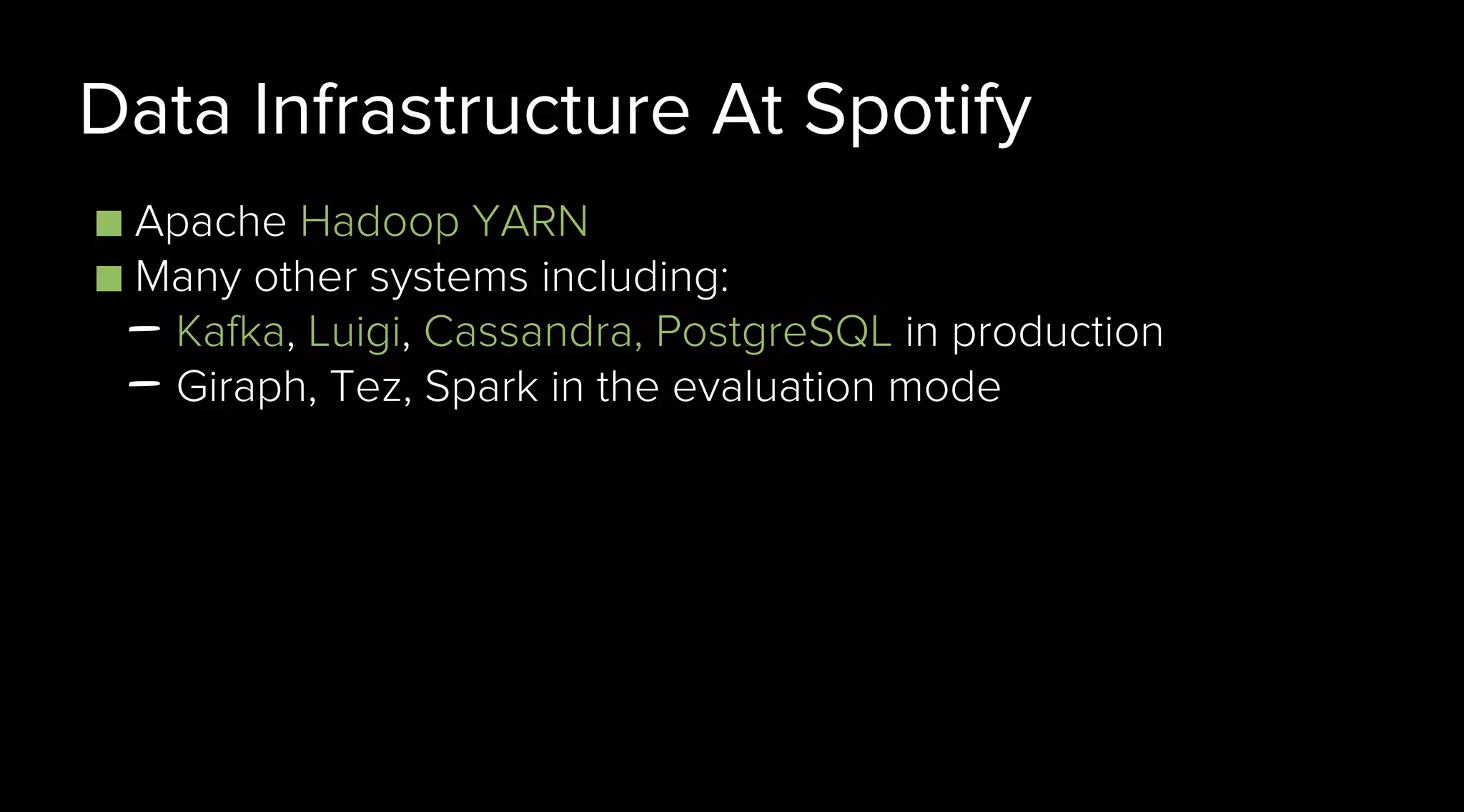 Big Data At Spotify | PDF | Internet | Computing