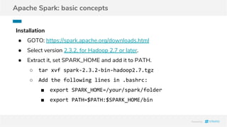 Big data distributed processing: Spark introduction | PPT