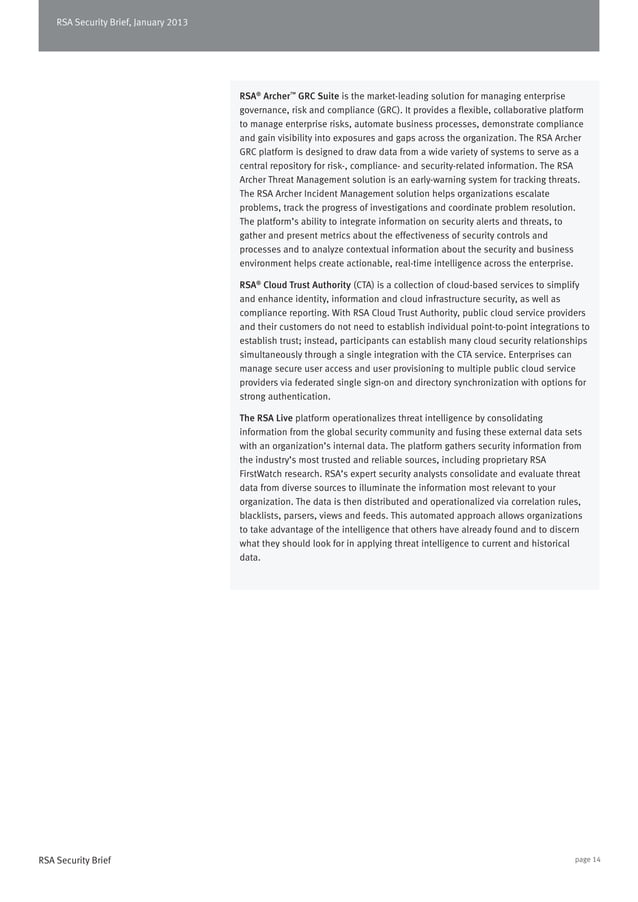 Industry Overview: Big Data Fuels Intelligence-Driven Security | PDF | Internet | Computing