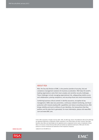 Industry Overview: Big Data Fuels Intelligence-Driven Security | PDF | Internet | Computing