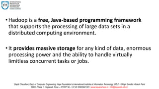 Introduction to Big Data, HADOOP: HDFS, MapReduce | PPTX