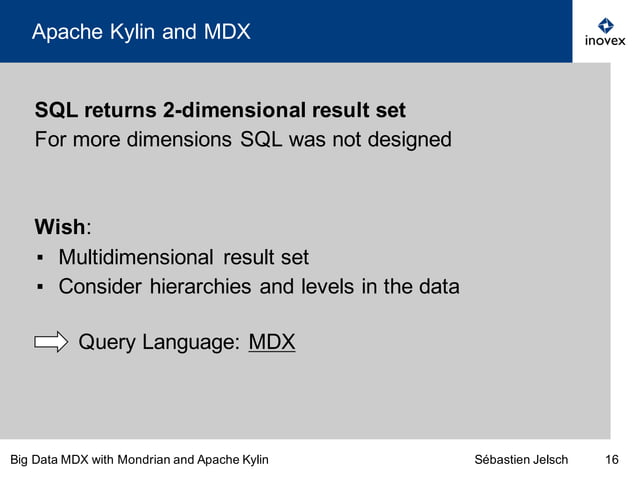 Big Data MDX with Mondrian and Apache Kylin | PDF