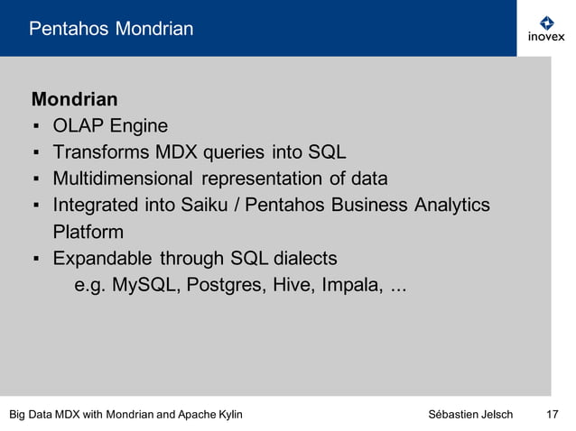 Big Data MDX with Mondrian and Apache Kylin | PDF