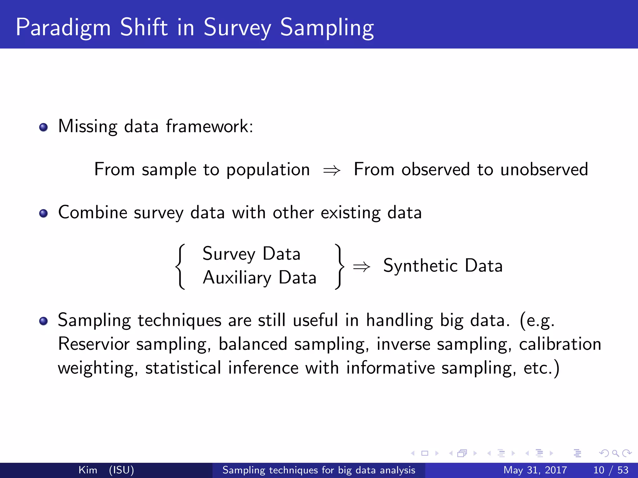 Some sampling techniques for big data analysis | PDF