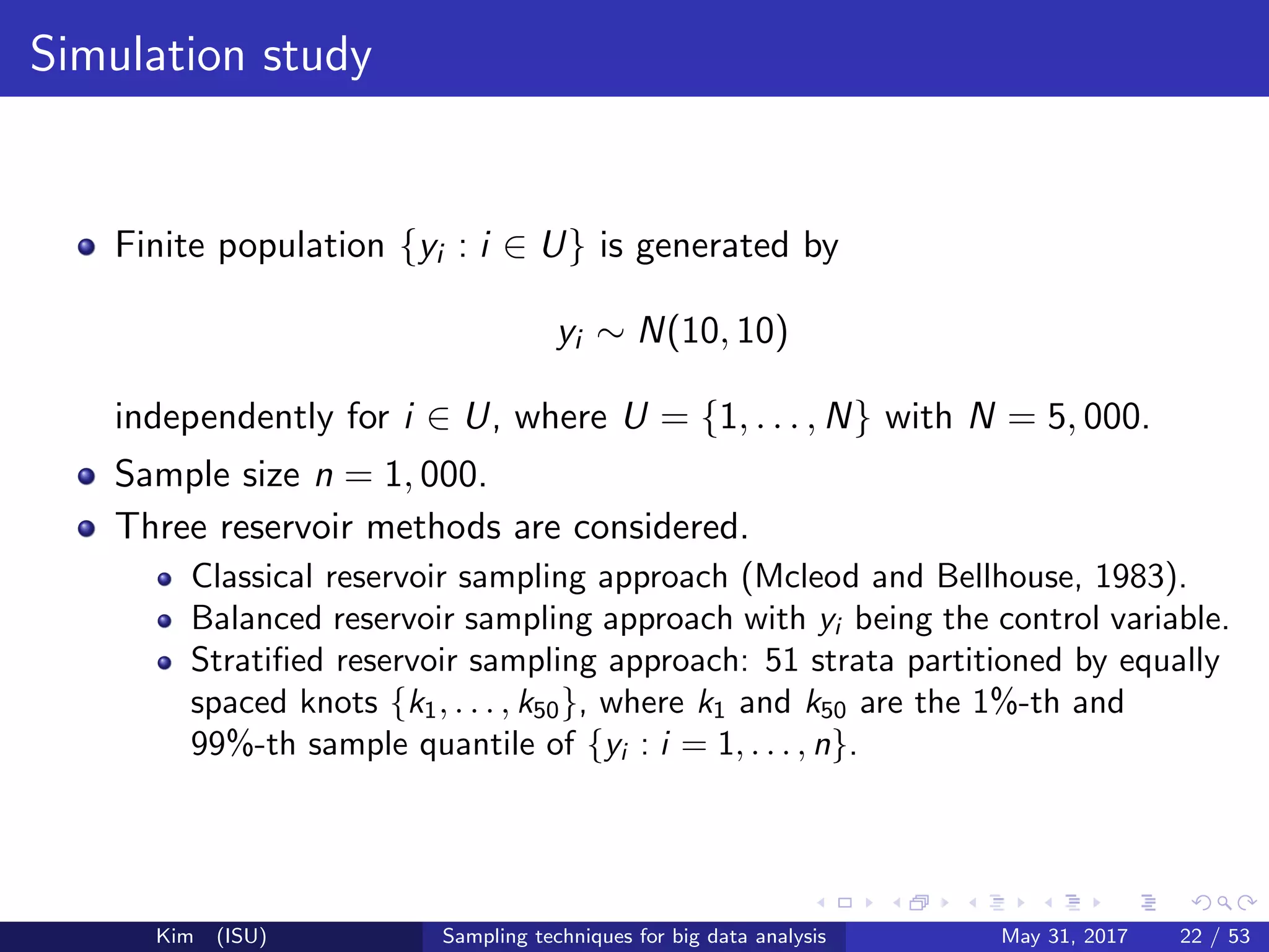 Some sampling techniques for big data analysis | PDF