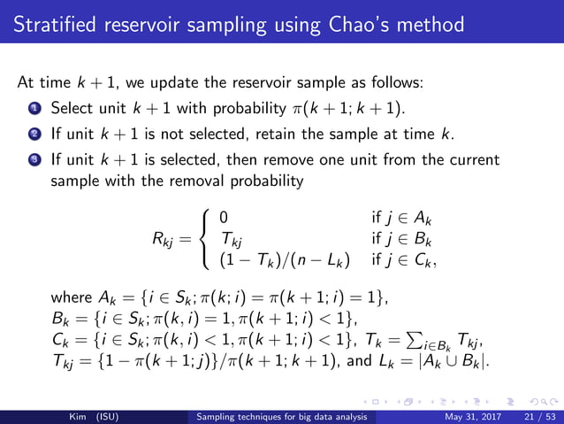 Some sampling techniques for big data analysis | PDF