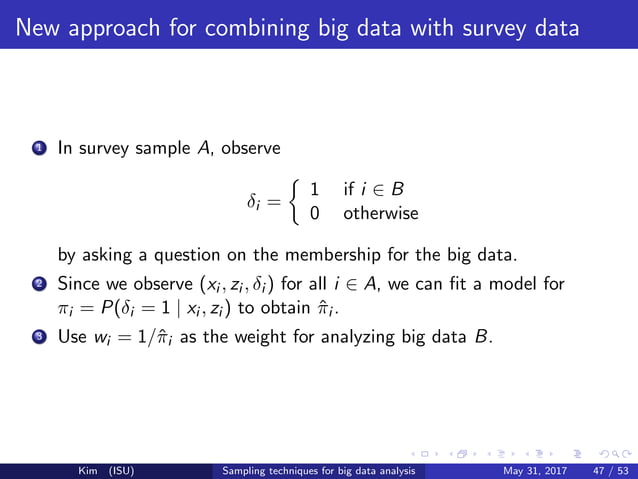 Some sampling techniques for big data analysis | PDF
