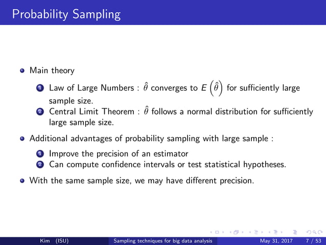 Some sampling techniques for big data analysis | PDF