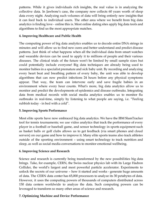 Big data lecture notes Big data lecture notes