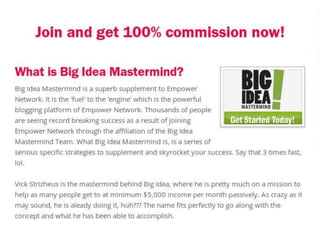 Big Idea Mastermind | PPTX