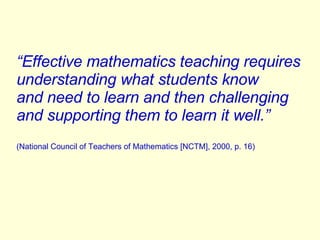 Big Ideas Numeracy Workshop | PPT