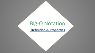 Big o notation | PPT