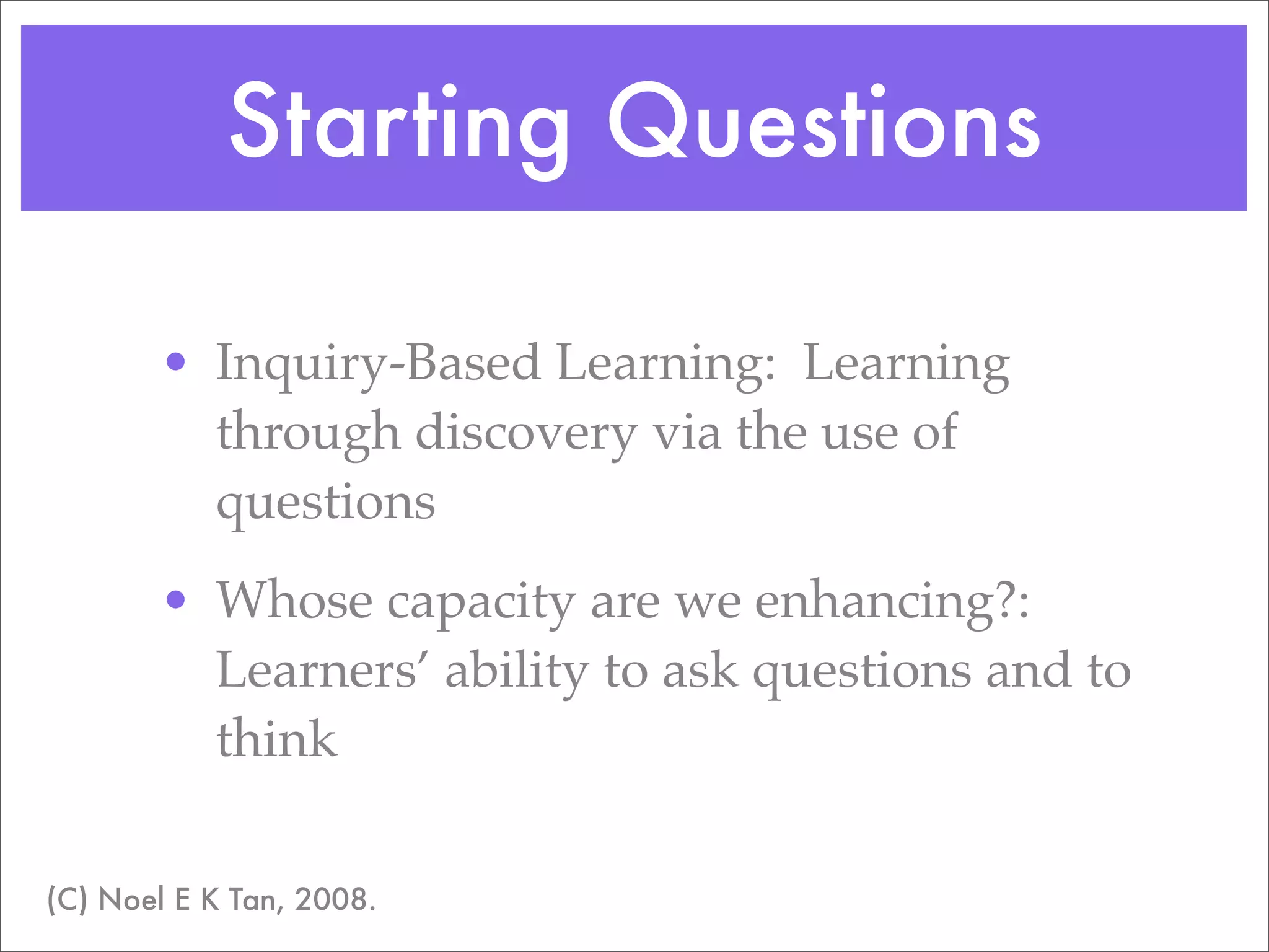 Big Questions, Big Ideas Fns Sfc 2008 | PDF