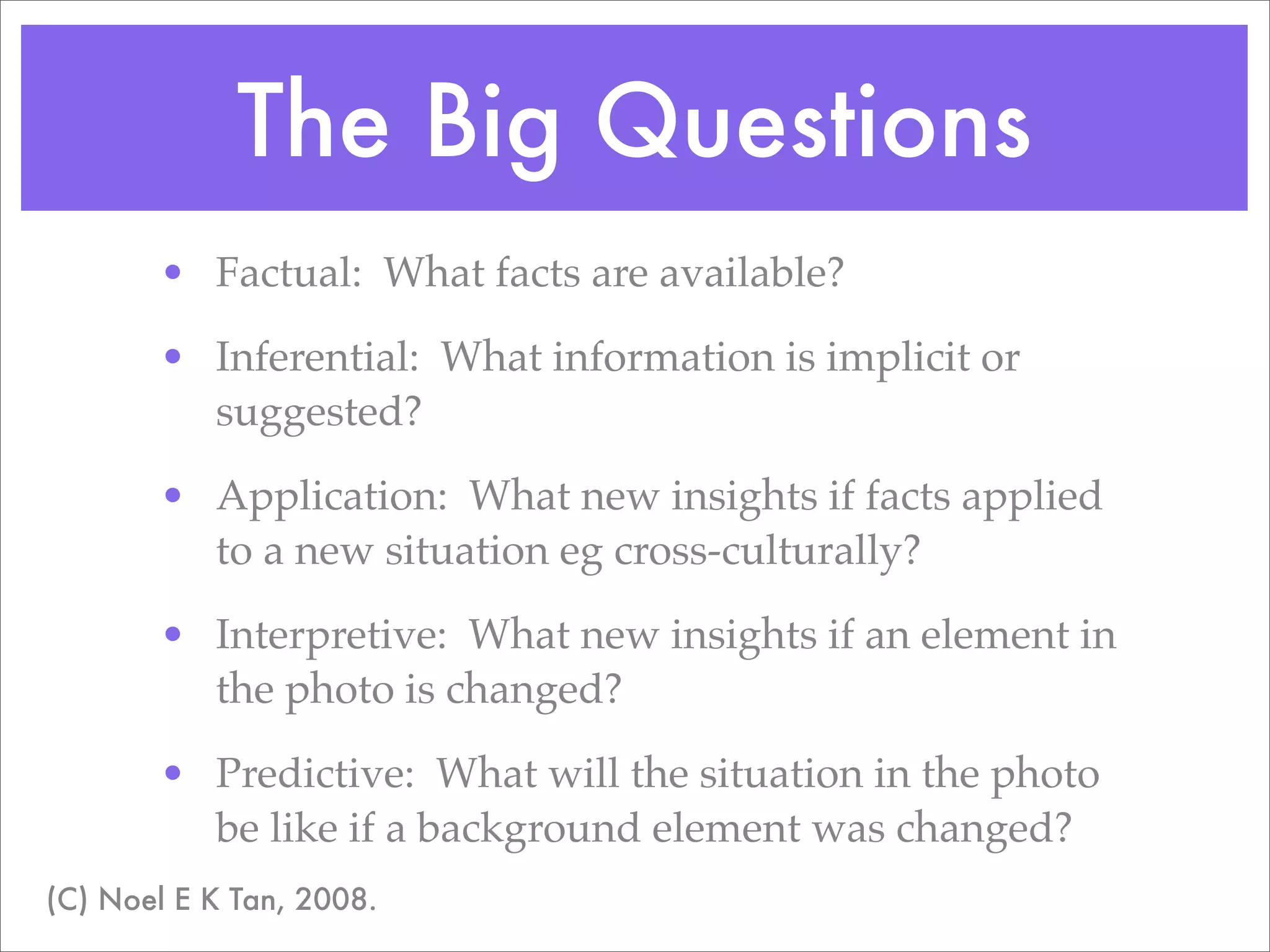 Big Questions, Big Ideas Fns Sfc 2008 | PDF
