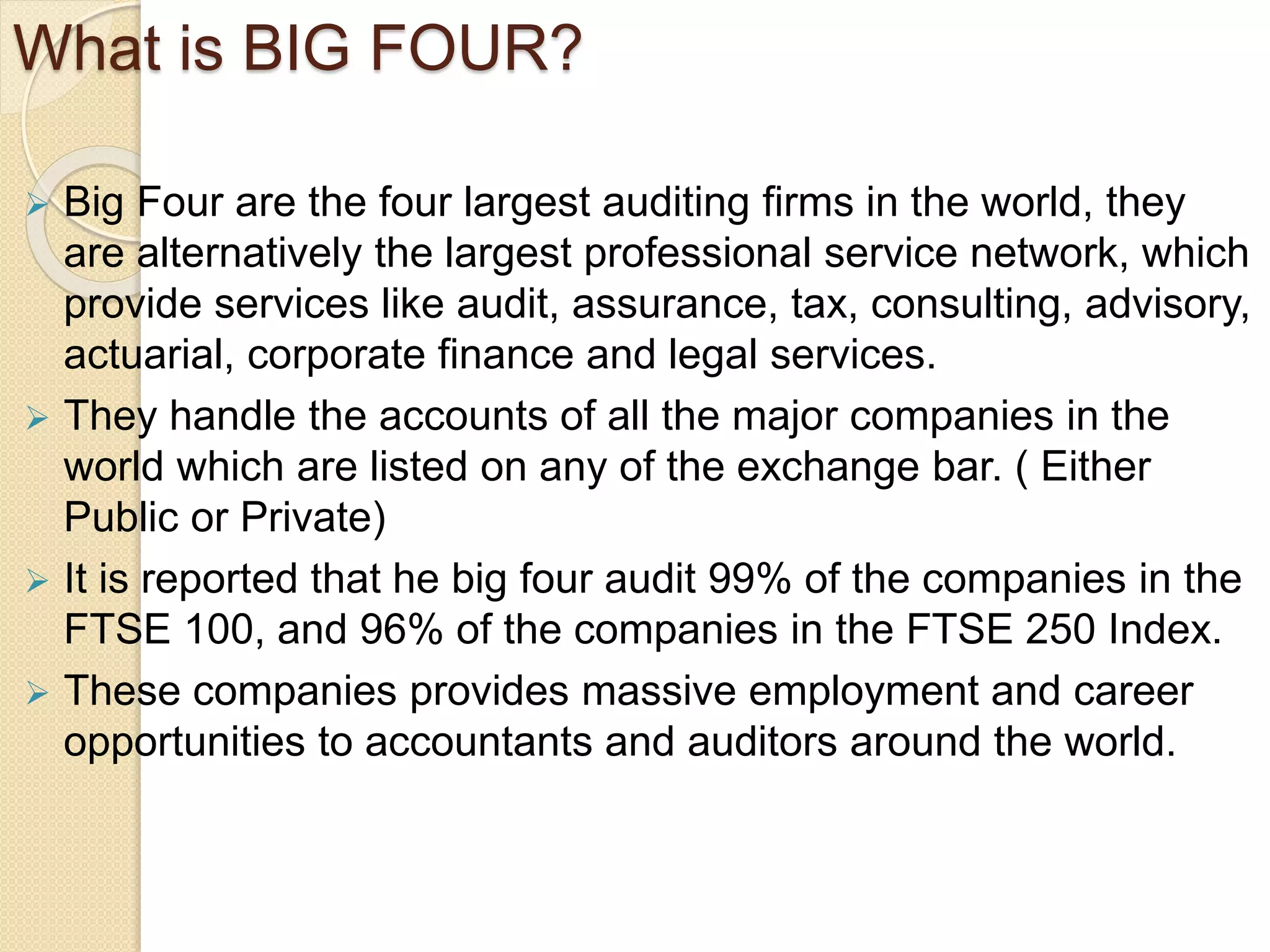 THE BIG FOUR | PPTX