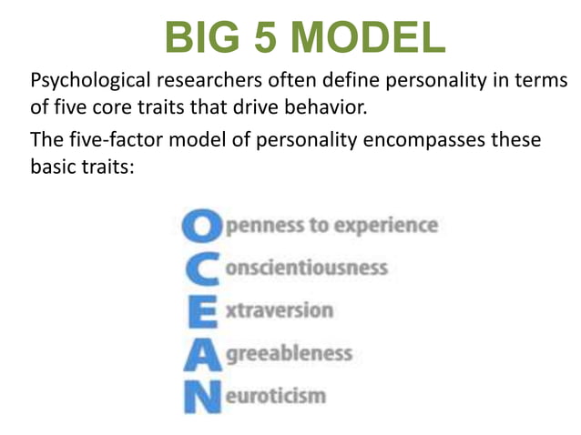 Big 5 model | PPT