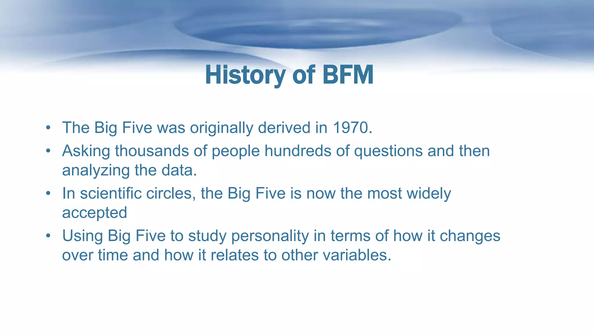 Big 5 personality model | PPTX