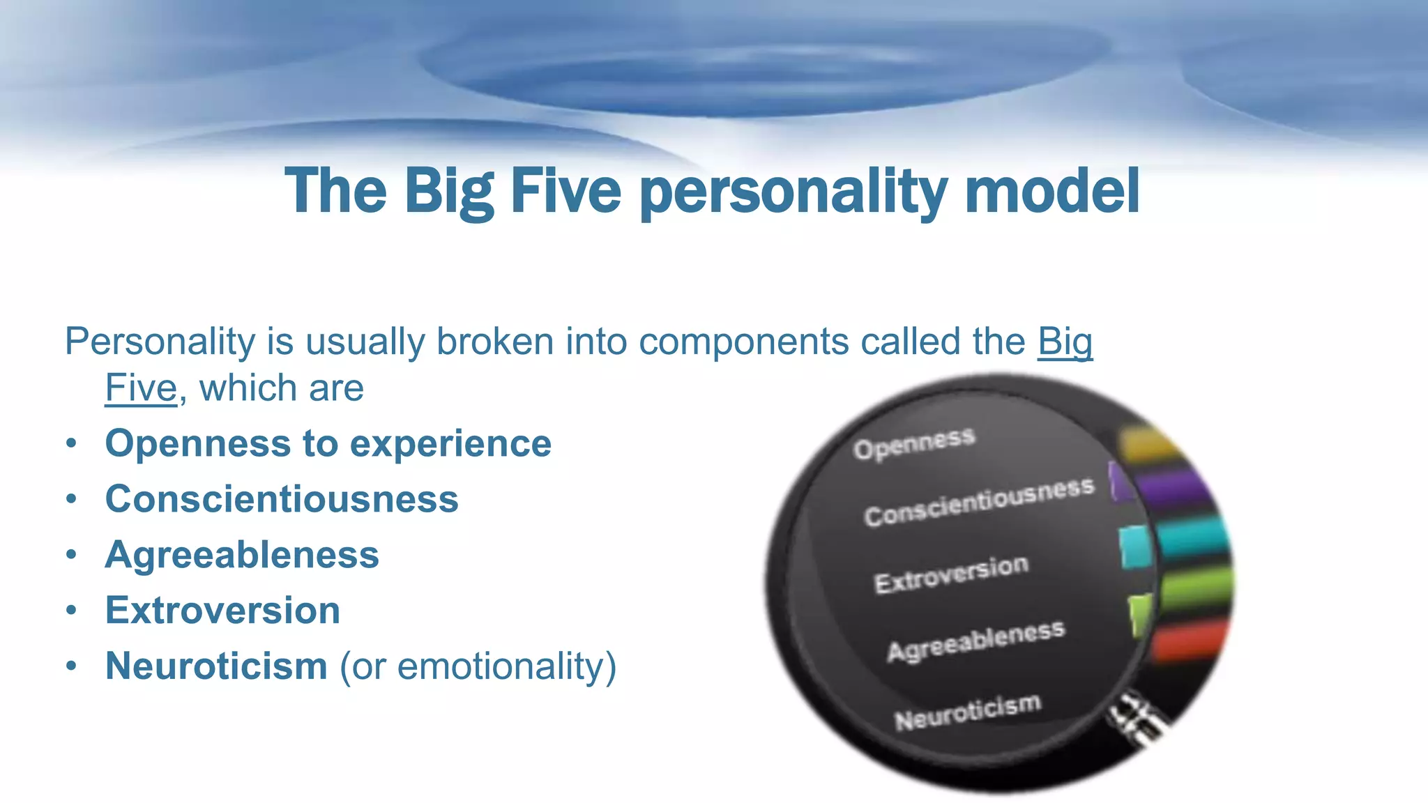 Big 5 personality model | PPTX