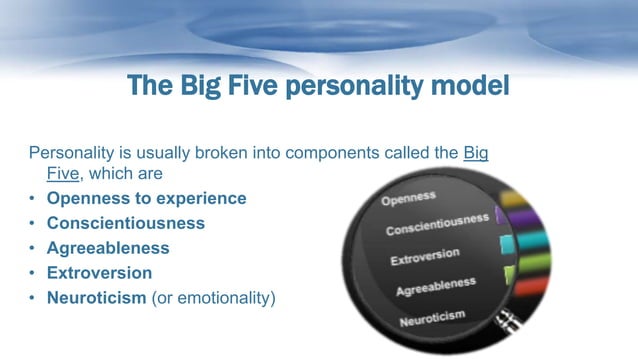 Big 5 personality model | PPTX | Mental Health | Diseases and Conditions
