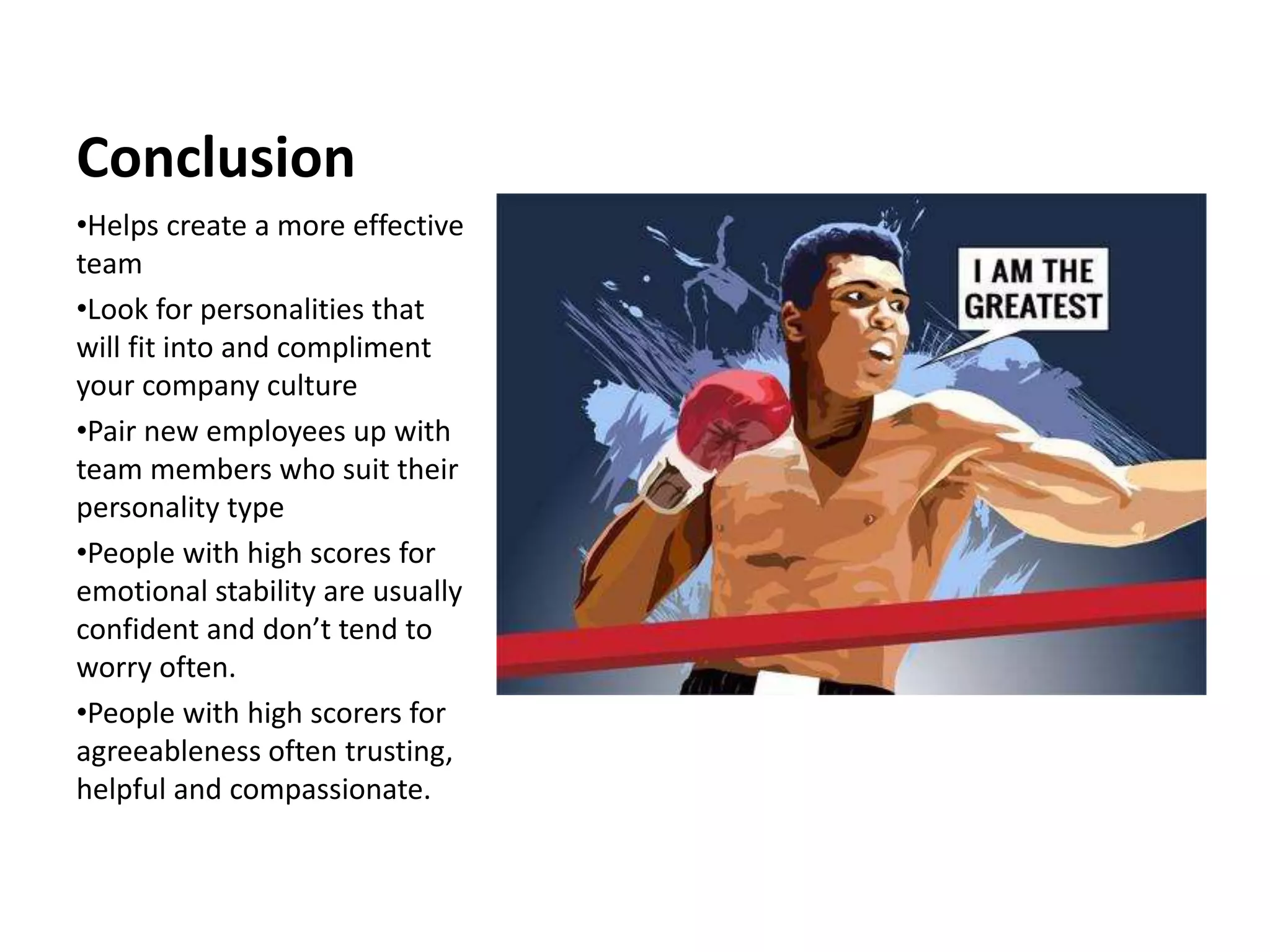 Big 5 personality traits- Muhammad Ali | PPTX