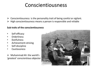 Big 5 personality traits- Muhammad Ali | PPTX | Celebrity Relationships ...