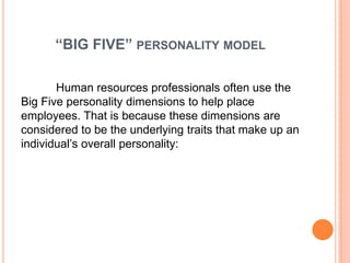 Big 5 Model ppt | PPT