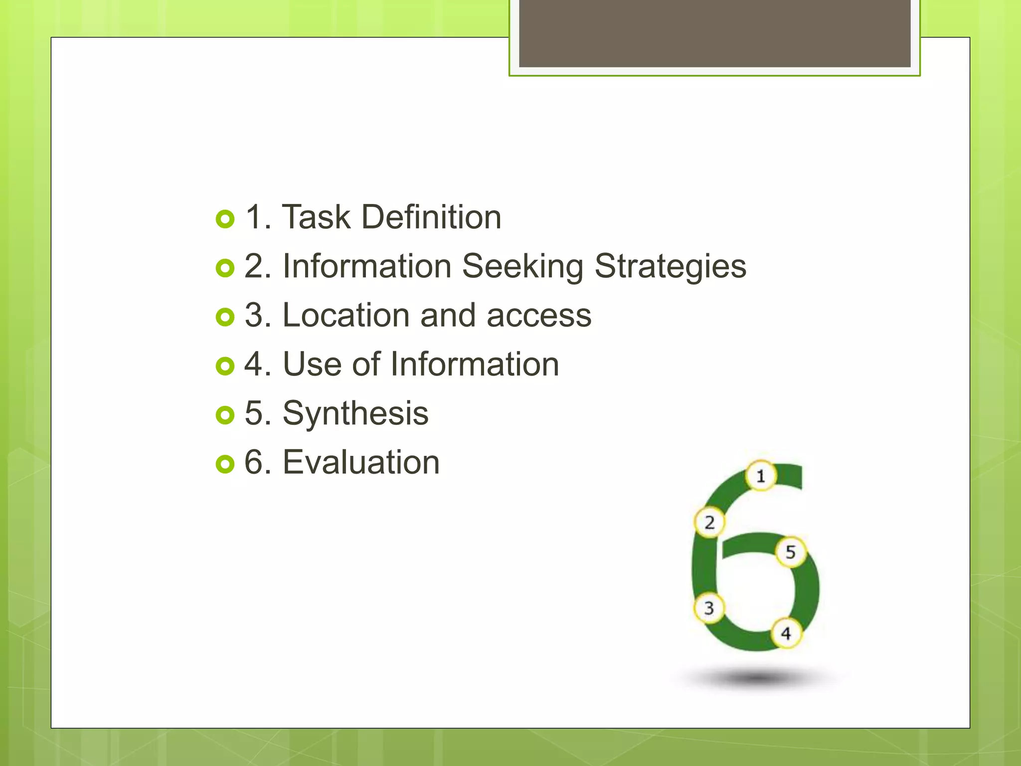 Big6 research-process-teacher-introduction-ppt | PPT