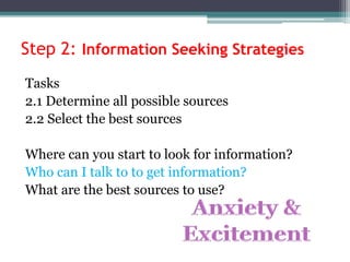 Big6 research-process-teacher-introduction-ppt | PPT