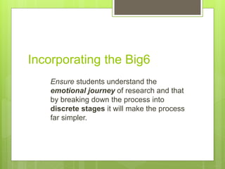 Big6 research-process-teacher-introduction-ppt | PPT