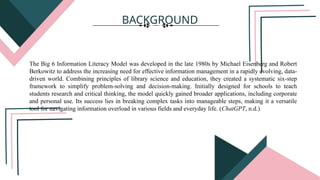 Big 6 Model Information literacy model.pptx