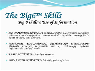 Big6 skills Model by Madhvi Mishra DU.ppt