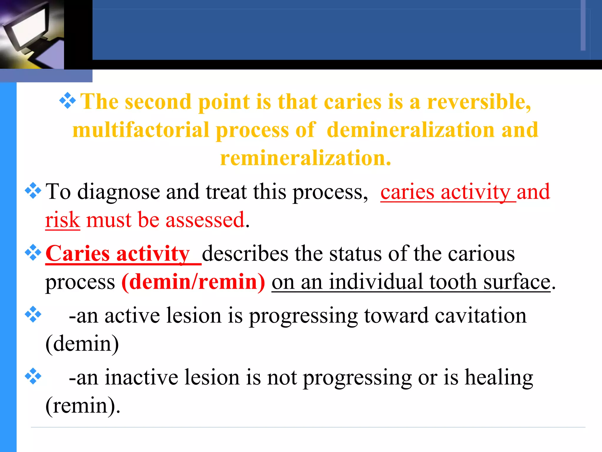 10 introduction to cariology ( dental caries) | PPTX
