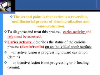 10 introduction to cariology ( dental caries) | PPTX