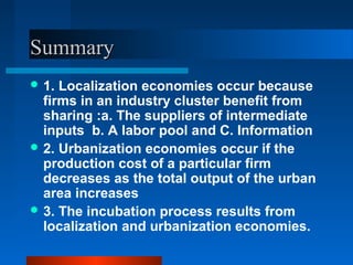 Theory Of Big and Small Cities | PPT