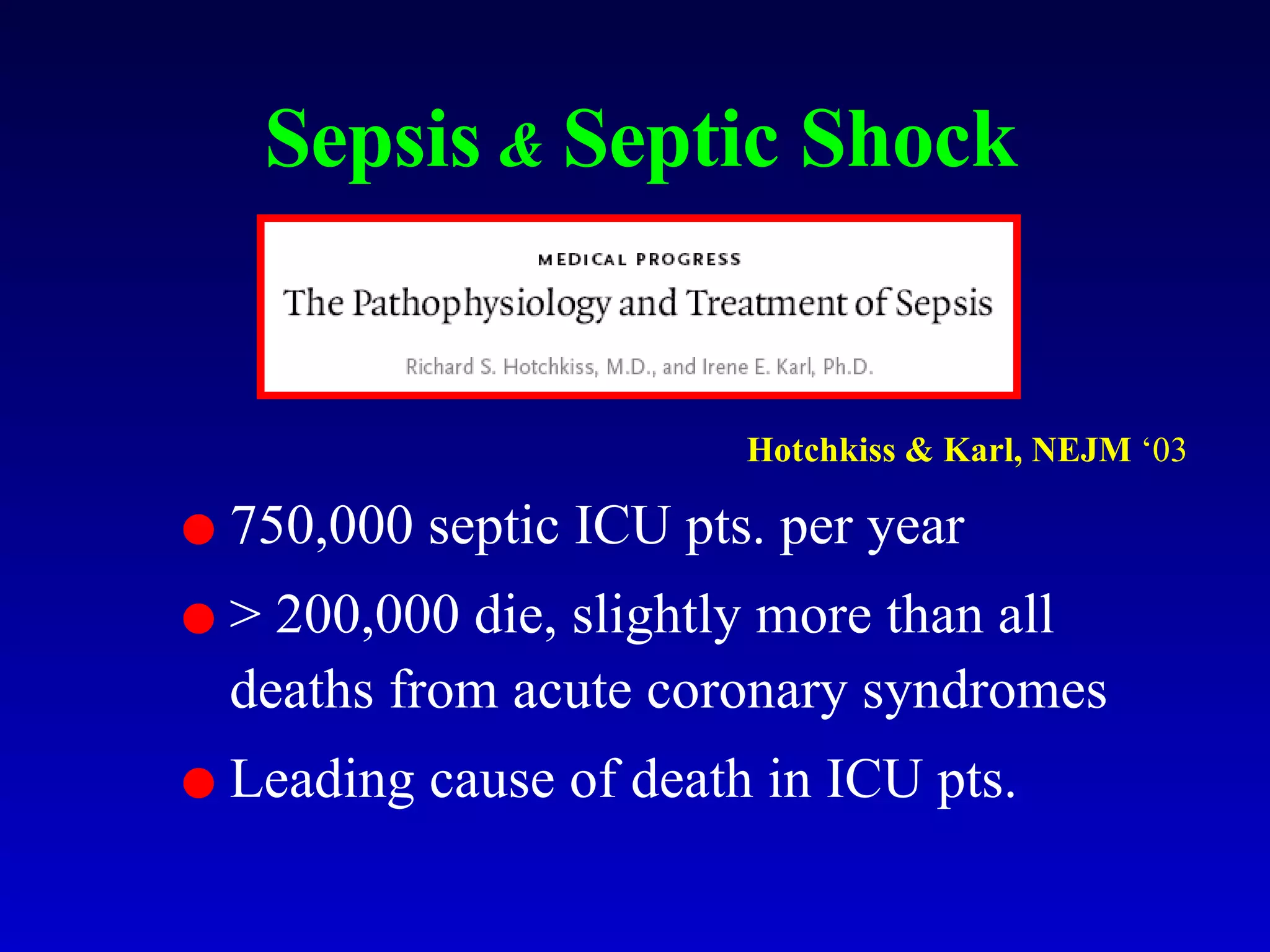Management of Sepsis | PPT