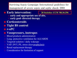Management of Sepsis | PPT