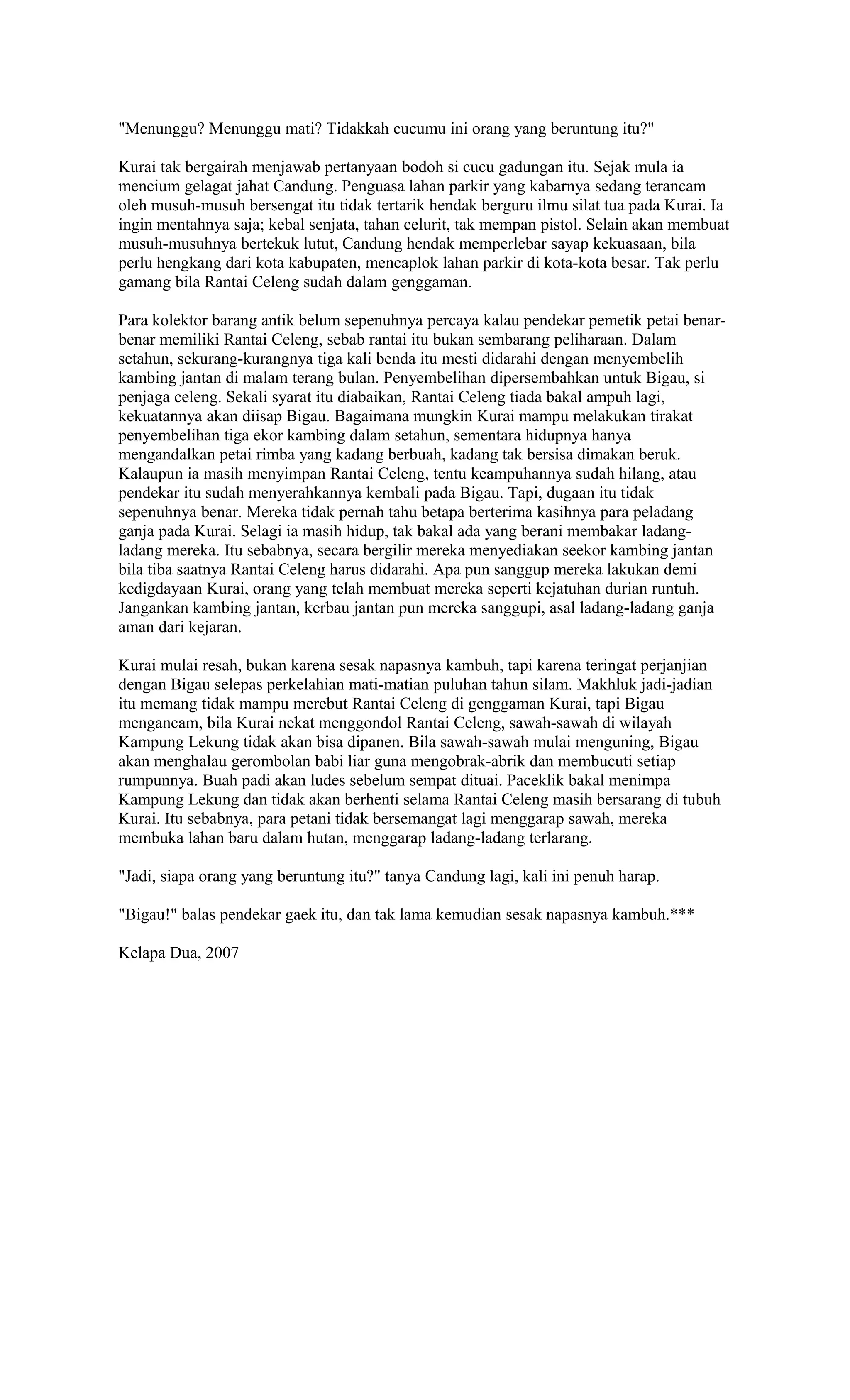 Bigau (damhuri muhammad) | DOC