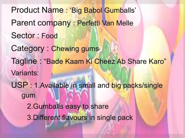 new product development - big babool | PPT