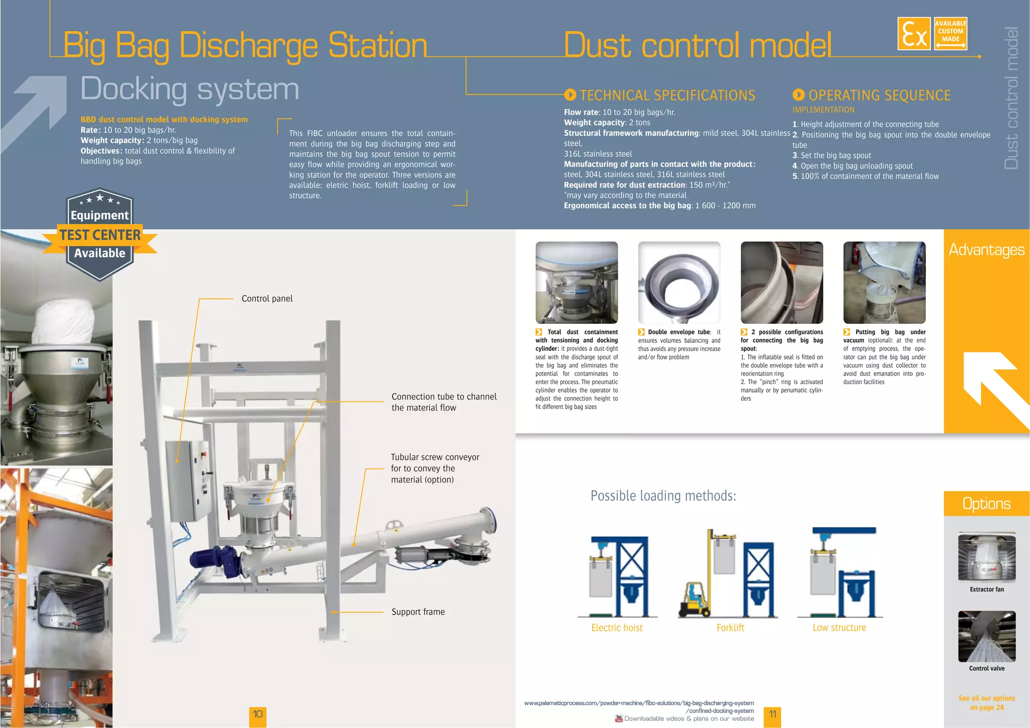 Big bag discharge station palamatic process | PDF