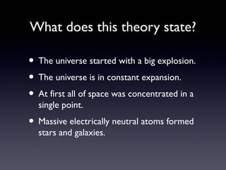 Big bang | PPT | Physics | Science