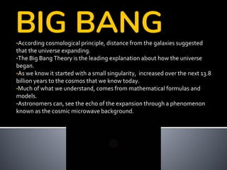Big bang | PPT