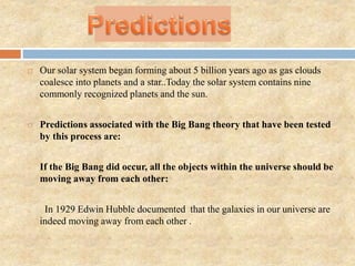 Big bang theory | PPTX