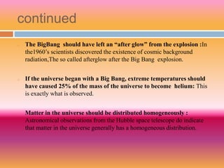 Big bang theory | PPT