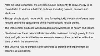 Big bang theory explained | PPTX