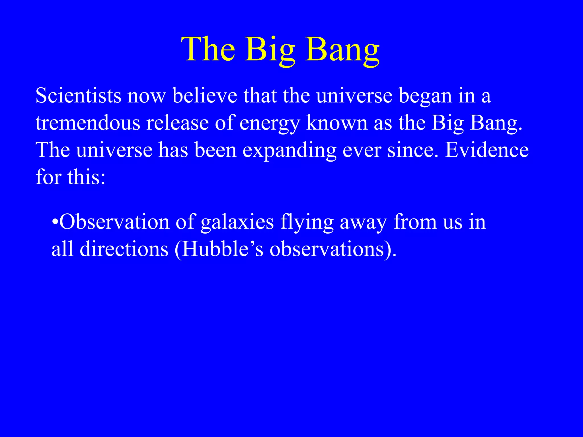 Big bang theory | PPTX