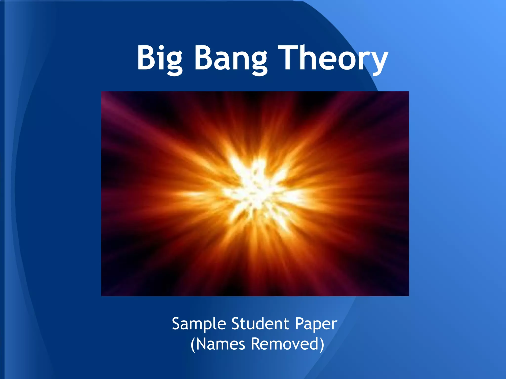 Big bang theory2 | PPT